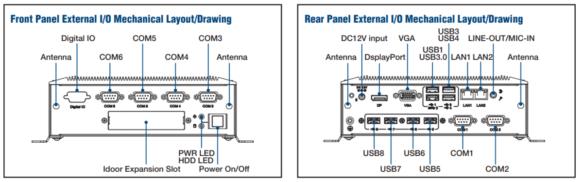 Advantech ARK-6322 - PC embarqué fanless | Ozone Connect